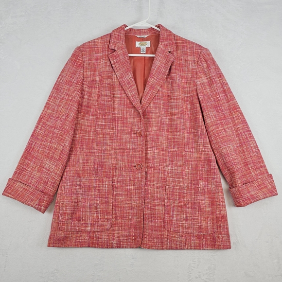 Talbots | Jackets & Coats | Talbots 0 Pure Silk Womens Blazer Sz 14 ...
